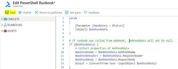 How to Start a PowerShell Runbook by Webhook in Azure Automation Using Power Automate